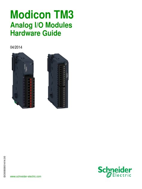 modicon tm3 analog io modules hardware guide pdf cable electrical