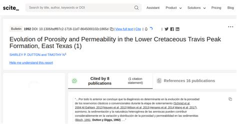 Evolution Of Porosity And Permeability In The Lower Cretaceous Travis Peak Formation East Texas