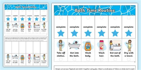 Bath Time Visual Routine Flapbook Teacher Made Twinkl Bath Time Visual Routine Flapbook Teacher Made Twinkl