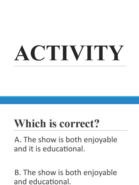 Using Parallel Structures Pdf Linguistics Syntax