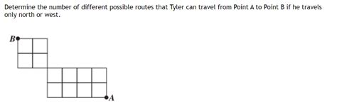 Solved Determine The Number Of Different Possible Routes Chegg