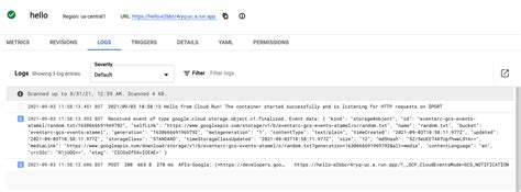 Trigger Cloud Run With Eventarc Events Google Codelabs