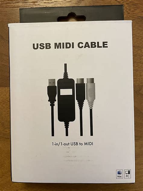Fore Usb To Midi Cable 65 Ft In Box Red Color Reverb