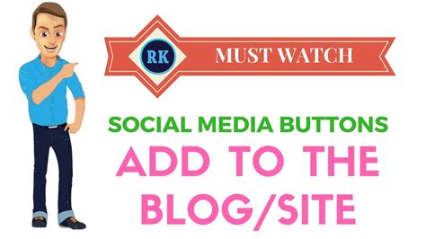 How To Add Social Media Share Buttons To Blogsite Easy 2017 Youtube