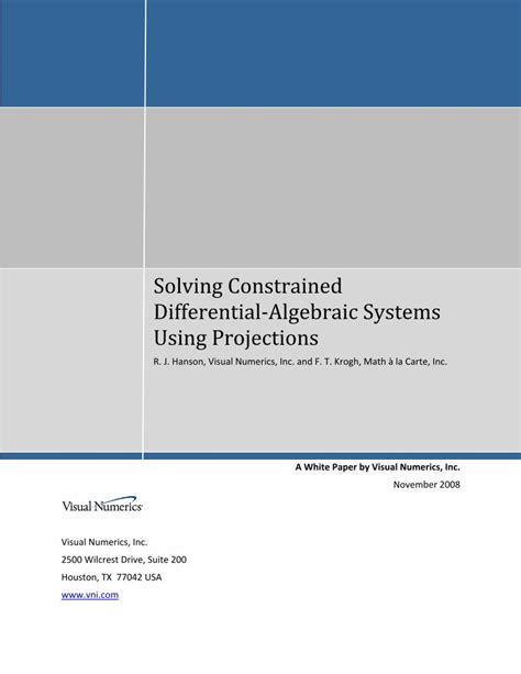 Pdf Solving Constrained Differential Math A La Carte Dokumen Tips