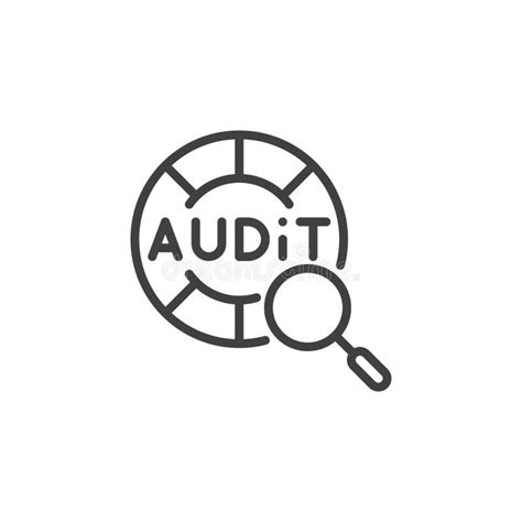 Internal Audit Line Icon Stock Vector Illustration Of Hollow 343569716