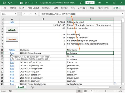 Excel Vba File Renamer For Windows