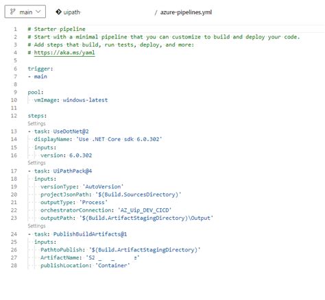 Implement Cicd Pipeline For Uipath Project Using Azure Devops Pipelines