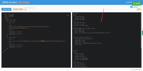 Dart Flutter 解析json自动生成模型类dart解析数据模型 Csdn博客