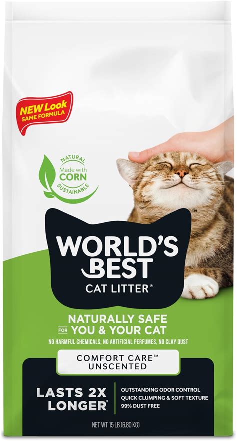 Worlds Best Cat Litter Multiple Cat Unscented 8 Pounds