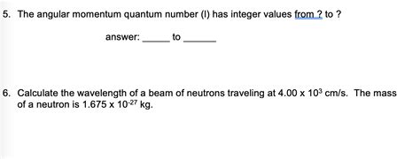 Solved Are The Following Sets Of Quantum Numbers Possible Chegg Com