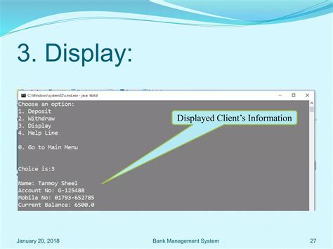 presentation on java project bank management system pptx