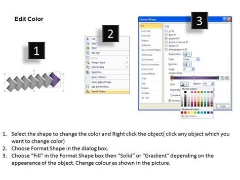 D Interconnected Arrows Stages Create Flow Charts PowerPoint Slides