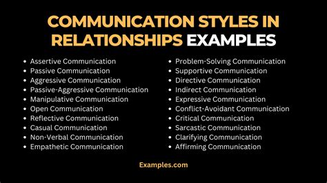 19 Communication Styles In Relationships Examples