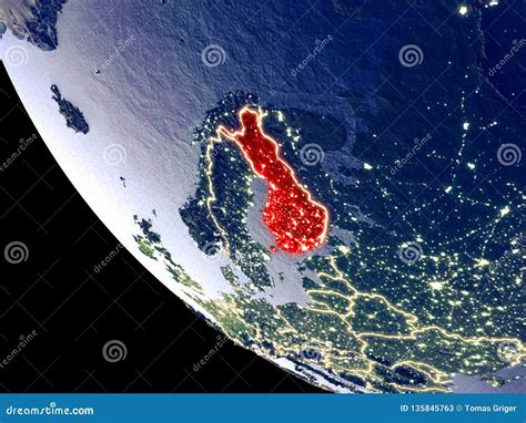 Finland From Space On Earth Stock Image Image Of Finland World