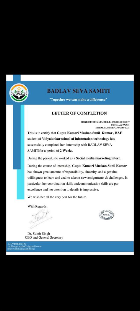 Muskan Gupta On Linkedin Work Opportunity Internship