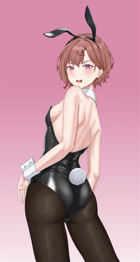 Rule 34 1girls Asaki E214 Black Thighhighs Brown Hair Bunny Ears Bunny Girl Bunnysuit Butt