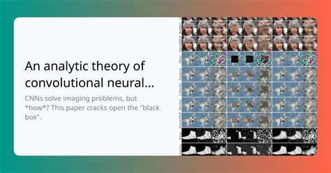 An Analytic Theory Of Convolutional Neural Network Inverse Problems