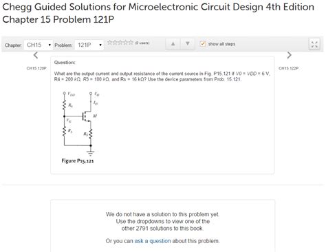 Solved What Are The Output Current And Output Resistance Of Chegg