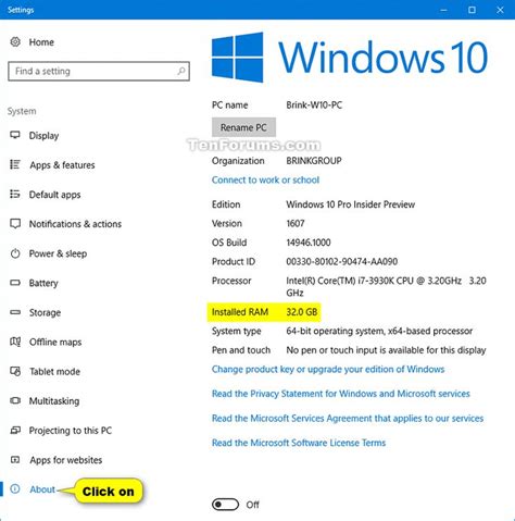 Memory Size Settings For Windows