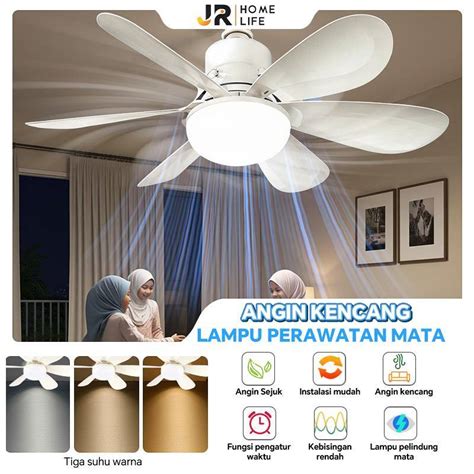 Jual 52cm Kipas Angin Plafon Lampu 40w 2 In 1 Kipas Angin Led E27 Lampu Langit Langit Rumah