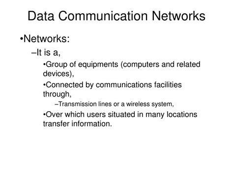 Ppt Data Communication Networks Powerpoint Presentation Free Download Id3288597