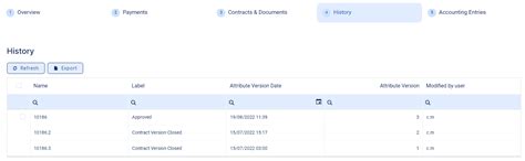 Viewing A Contract S History