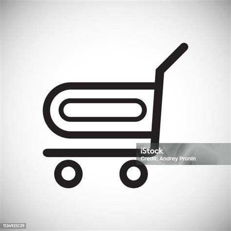그래픽 및 웹 디자인에 대 한 배경에서 쇼핑 카트 아이콘 간단한 벡터 기호입니다 웹 사이트 버튼 또는 모바일 앱에 대 한 인터넷 개념 기호입니다 가득 찬에 대한 스톡 벡터