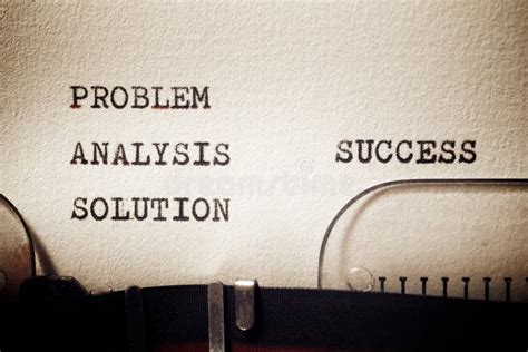 Problem Analysis Solution And Success Stock Image Image Of Efficiency Vintage 201761261
