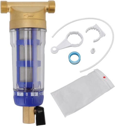 Bordstract Whole House Spin Down Sediment Water Filter G12in Backwashing Pure