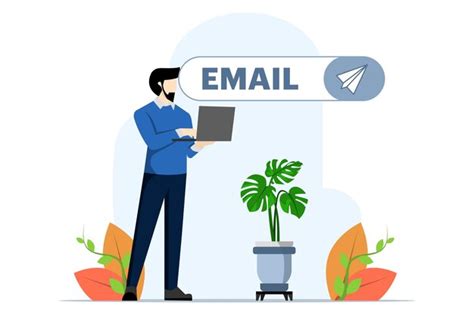 Premium Vector Vector Illustration Of Businessman Using Laptop For