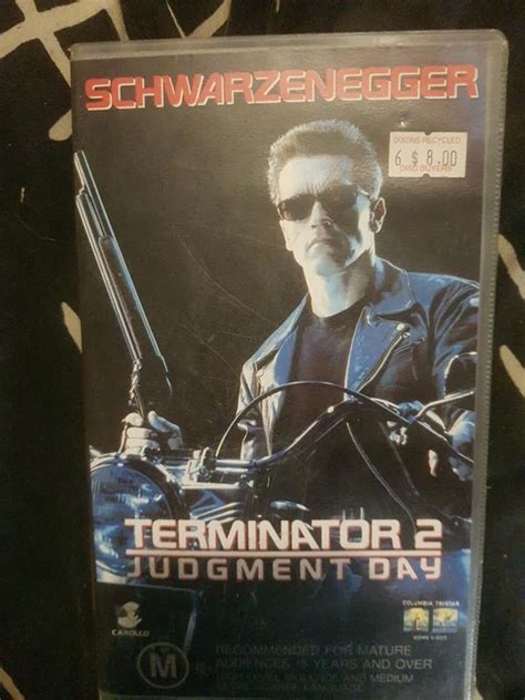 Terminator 2 Judgment Day Small Case Rare Vhs Tapes T2 Playing