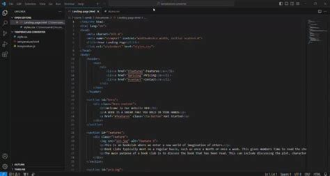 how i created a landing page for codealpha samiksha saundatti posted