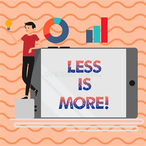 Word Writing Text Less Is More Business Concept For Minimalist