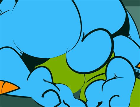 Rule 34 1 Upclock Anthro Ass Balls Big Balls Big Butt Blue Body Duo