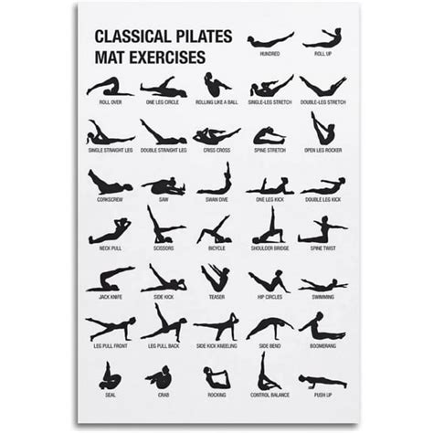 Fitness Workout Posters For Home Gym Exercise Posters For Full Body