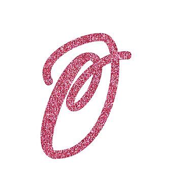 Pink Glitter Letter O Sticker For Sale By Qthephotog Redbubble