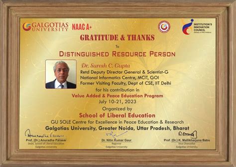 Prof Anuradha Parasar On Linkedin Peaceeducation Gratitude Thankyou