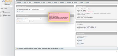 sql connection errors · issue 17963 · phpmyadmin phpmyadmin · github