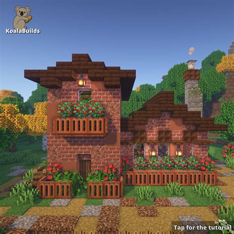 Minecraft Brick Starter House Koalabuilds Minecraft Hobbit House
