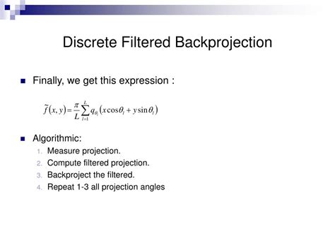 Ppt Image Reconstruction From Projections Powerpoint Presentation