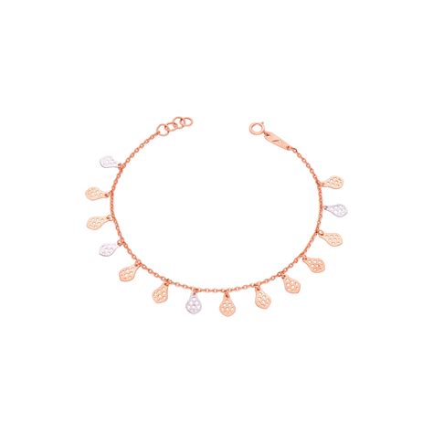 Fancy Gorgeously Detailed And Crafted Kt Rose Gold Bracelet For Women