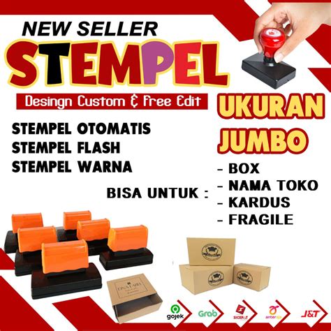 Jual Stempel Otomatis Jumbo Stempel Kardus Lunch Box Stempel