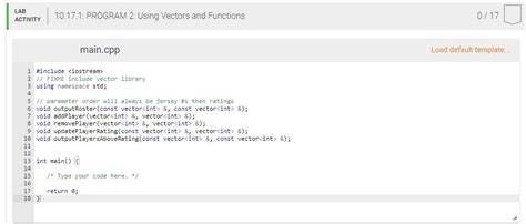Solved PROGRAM Using Vectors And Functions Part Chegg