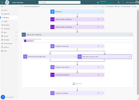 S J Lewis 365 Solutions How To Sort An Array Using Power Automate
