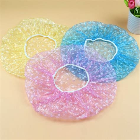 Badu Bg 6 бр Прозрачни пластмасови шапки за еднократна употреба Голяма еластична дебела шапка