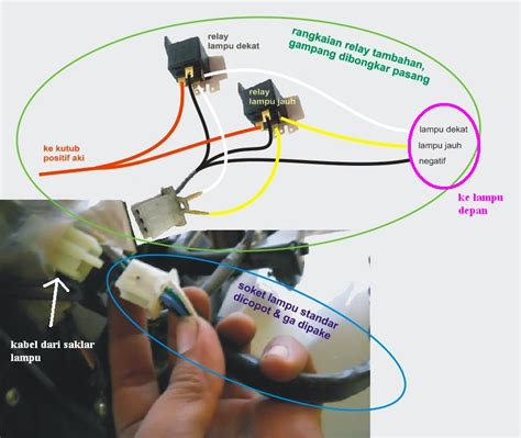 Cara Memasang Relay Lampu Pada Motor General Tutorial