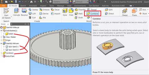 Creating A Spur Gear From A Sample Autodesk Community