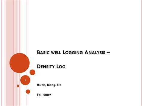 Ppt Basic Well Logging Analysis Density Log Powerpoint Presentation Id2861733