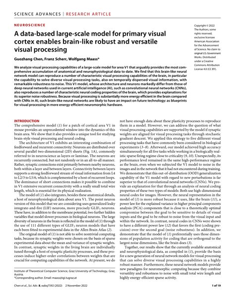 (PDF) A data-based large-scale model for primary visual cortex enables ...